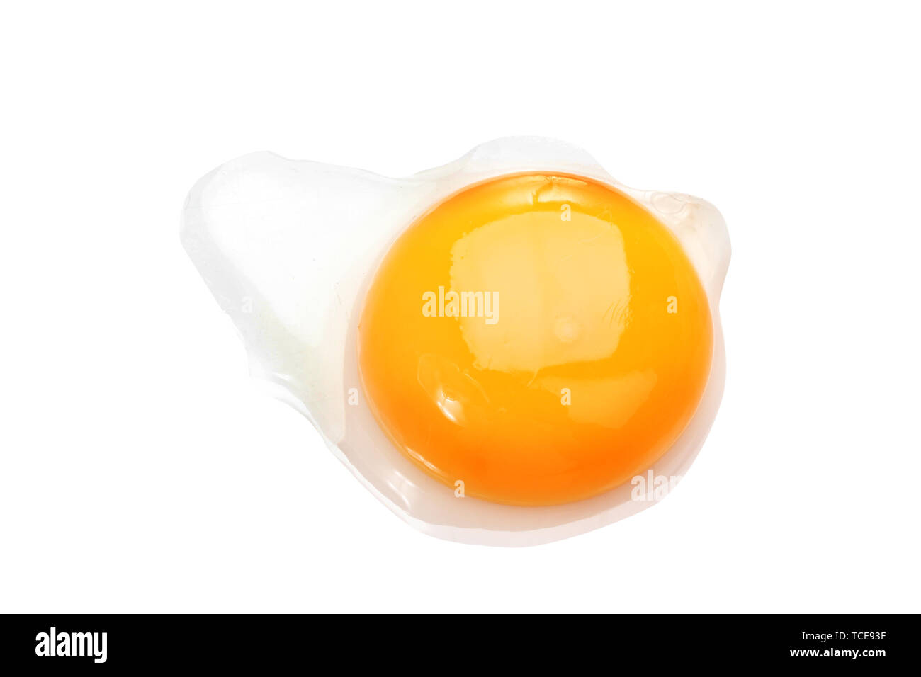 Egg yolk closeup isolated on white Stock Photo - Alamy