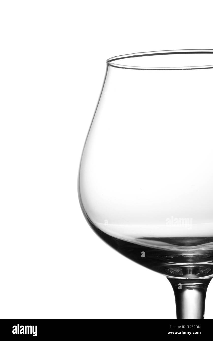 Empty glasses isolated on white Stock Photo - Alamy