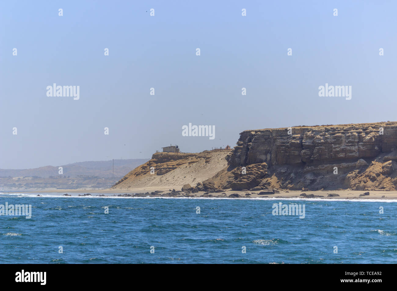 sea side shore view at mancora peru Stock Photo - Alamy