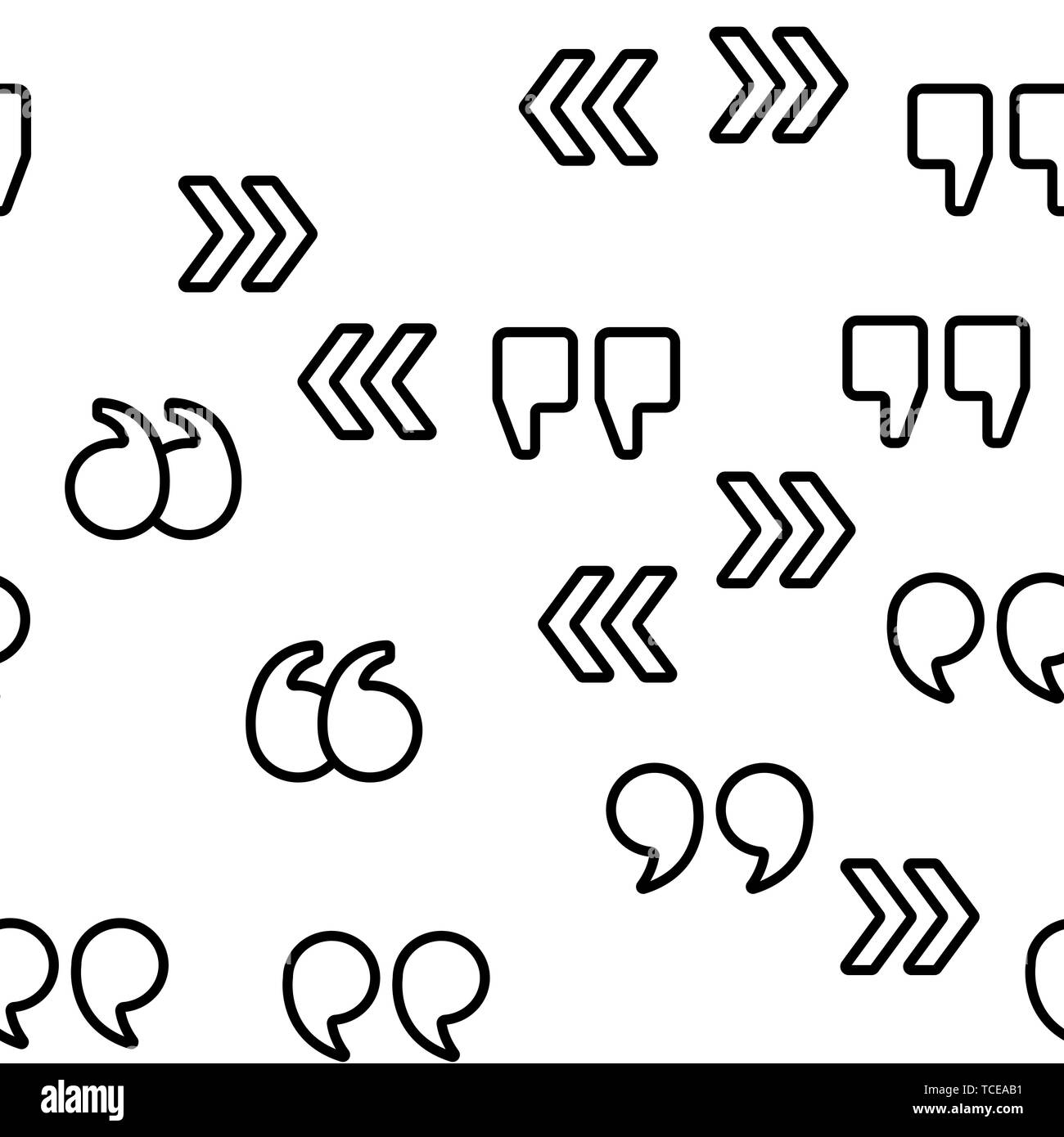 Inverted commas Black and White Stock Photos & Images - Alamy