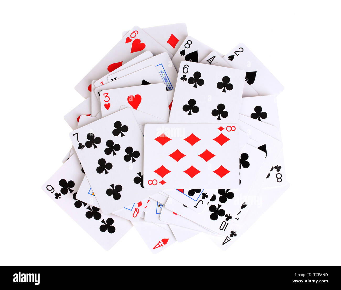 Cards isolated on white Stock Photo - Alamy