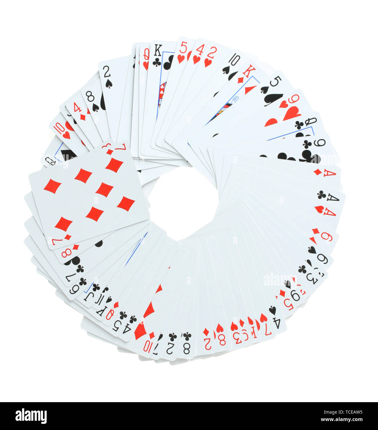 Cards isolated on white Stock Photo - Alamy