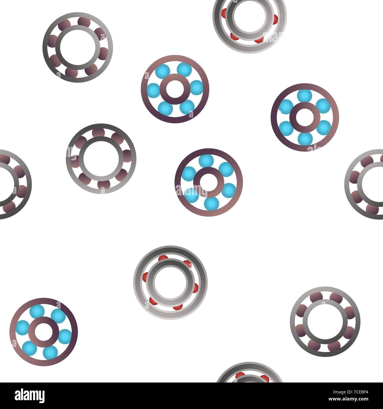Ball Bearing Mechanism Vector Seamless Pattern Stock Vector Image & Art ...