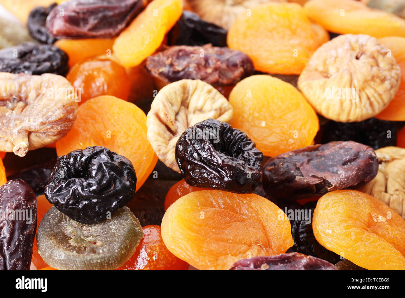 Dried fruits close up Stock Photo - Alamy