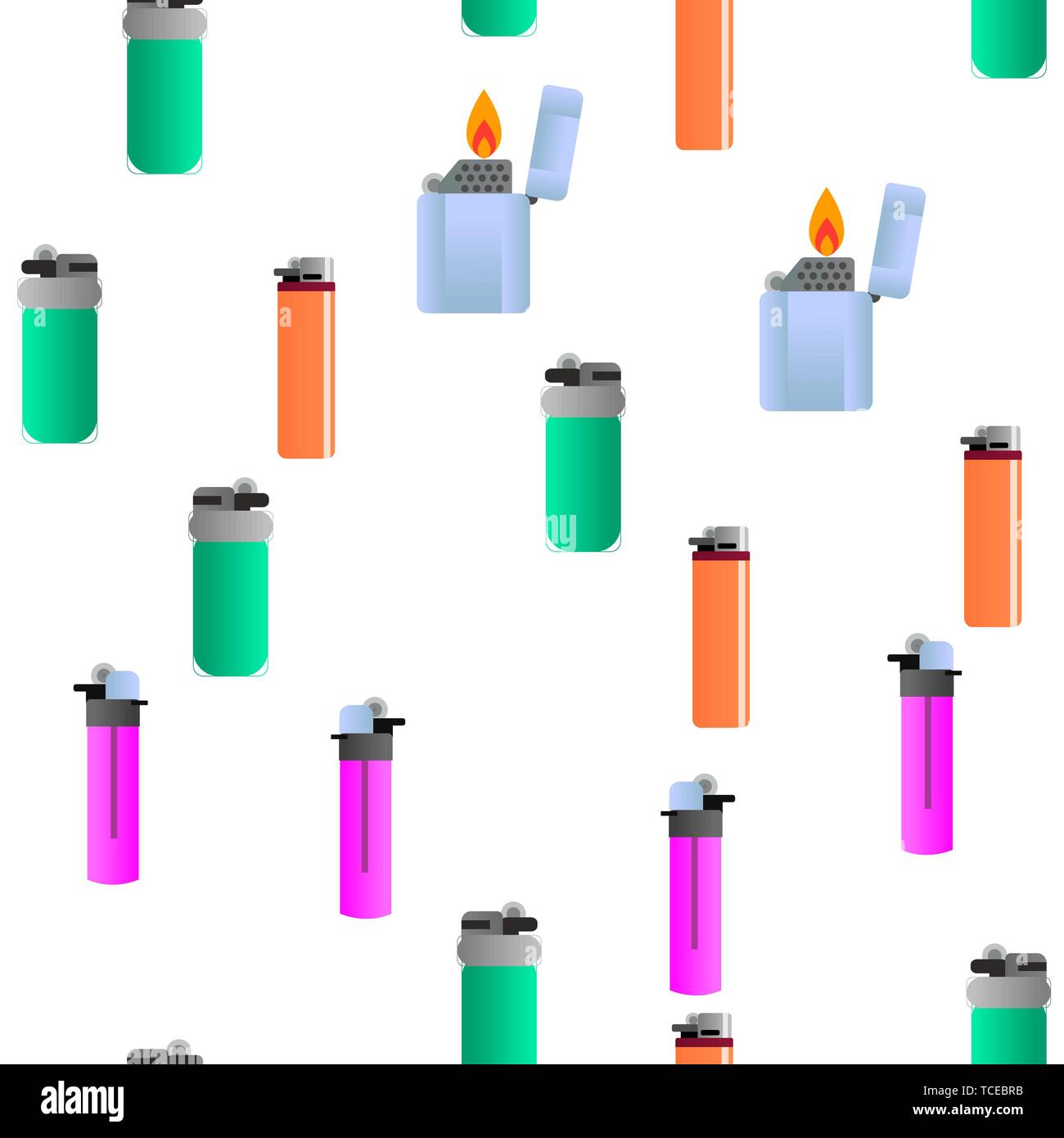 Lighter Icon Vector Seamless Pattern Stock Vector Image & Art - Alamy