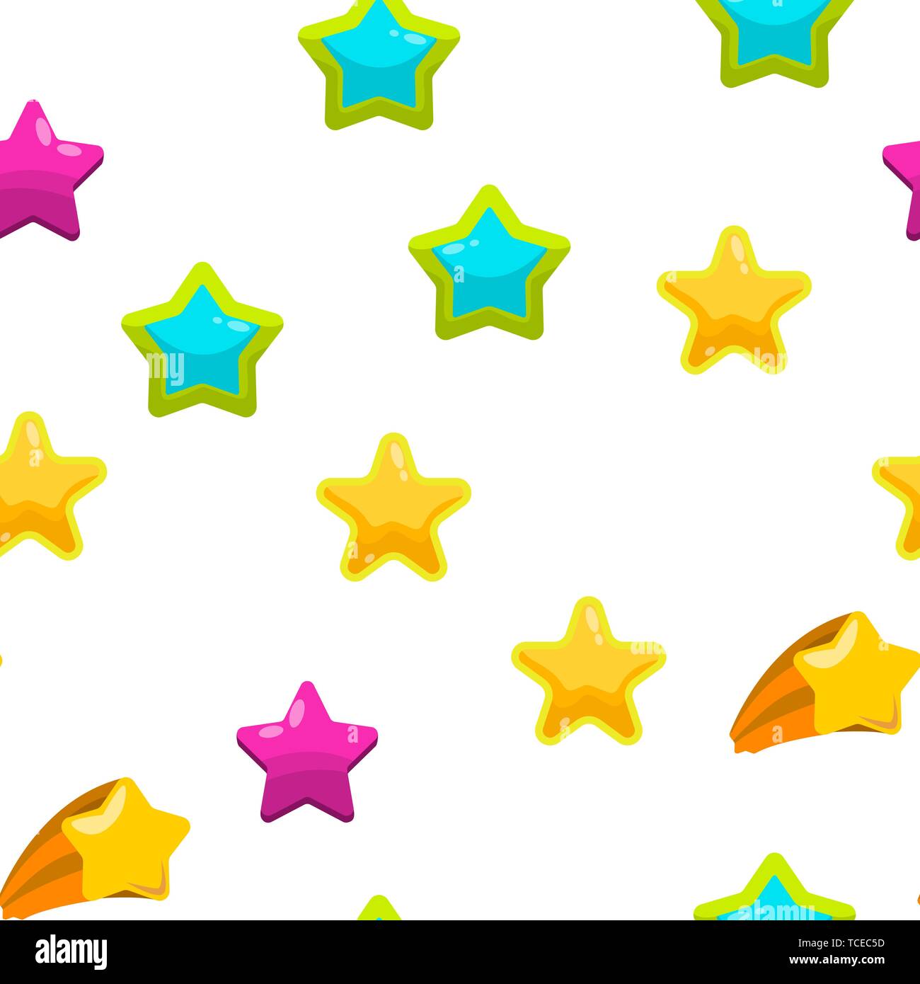 Star Icon Set Vector Seamless Pattern Stock Vector Image & Art - Alamy