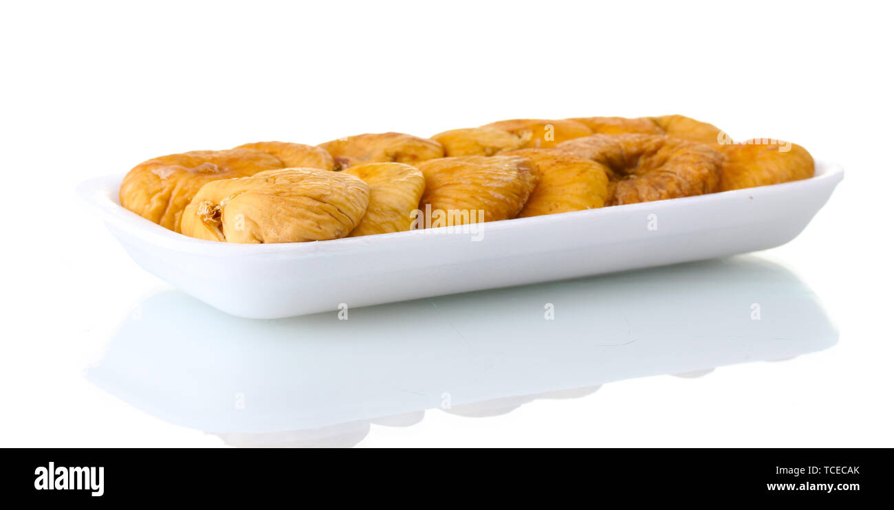 delicious dried figs in packaging isolated on white Stock Photo - Alamy