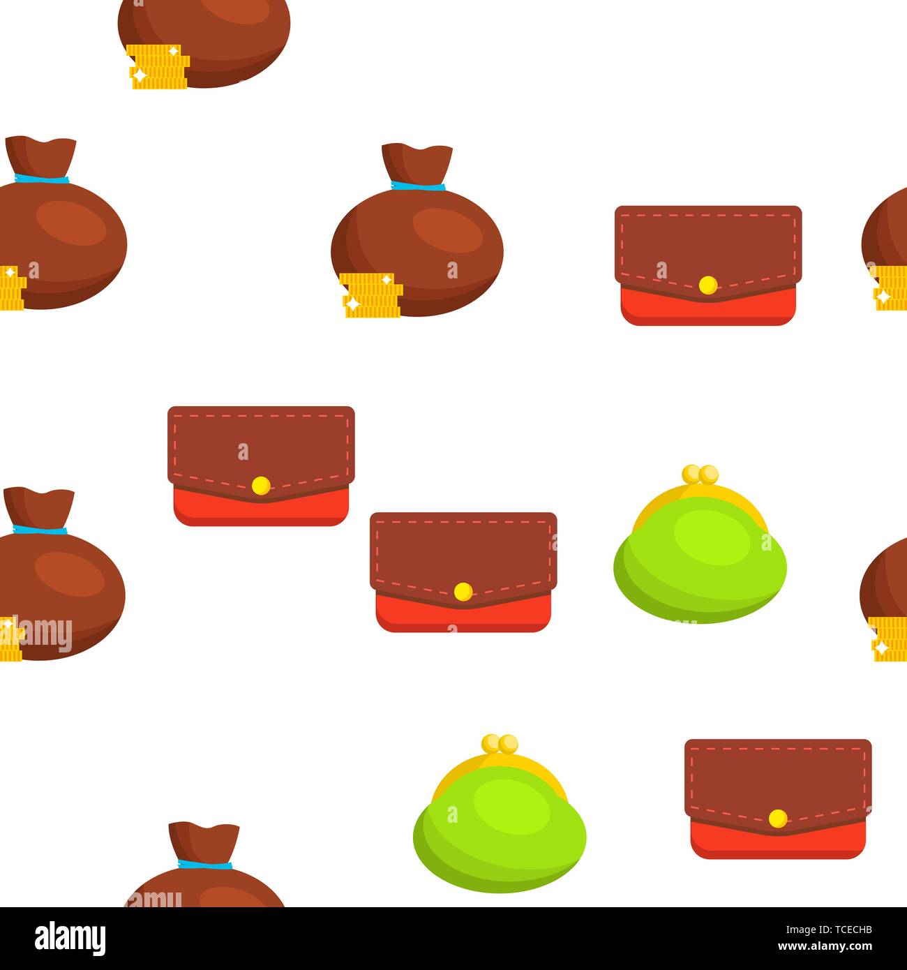 Wallet Icon Vector Seamless Pattern Stock Vector Image & Art - Alamy
