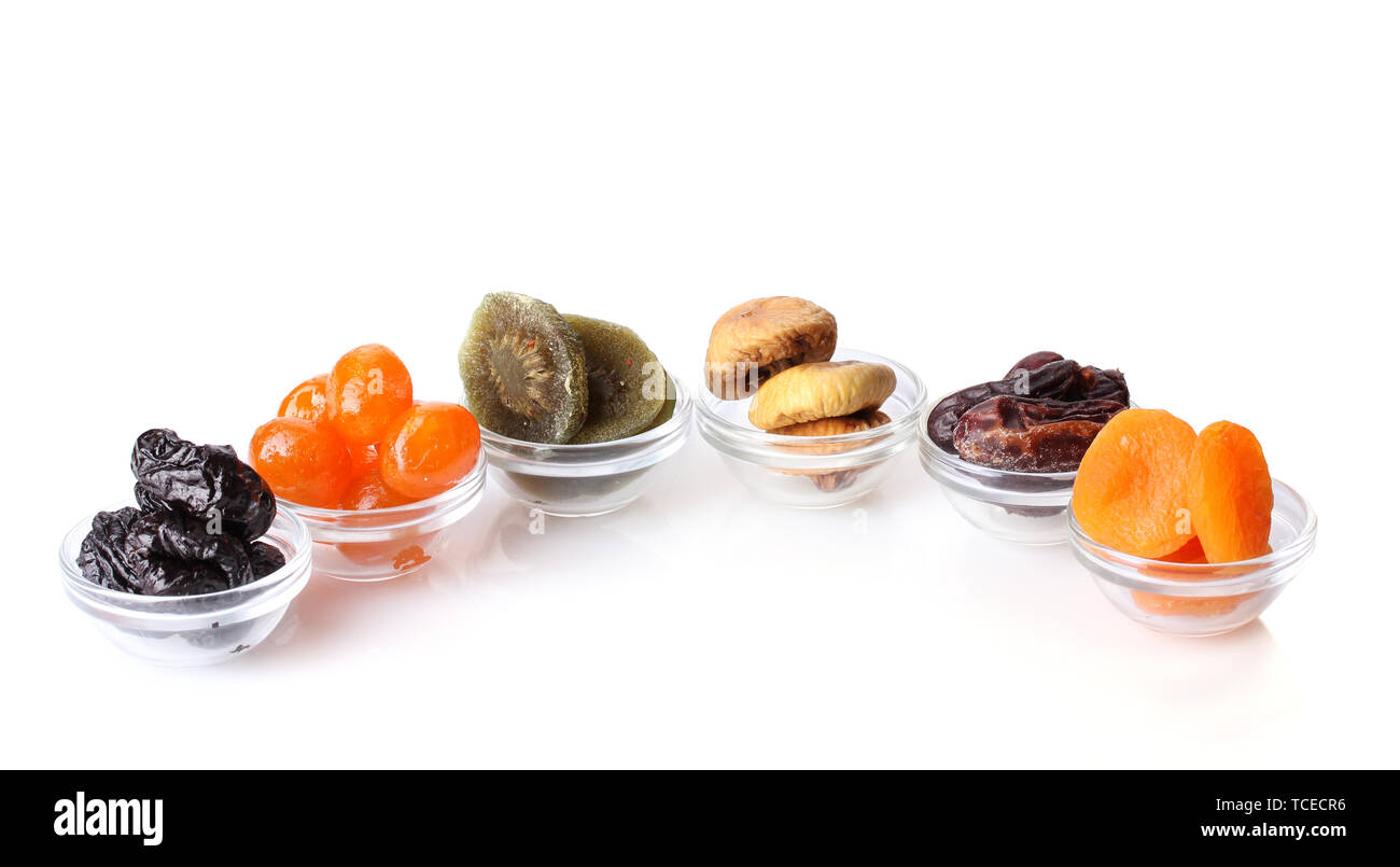 Dried fruits in green Cut Out Stock Images & Pictures - Alamy