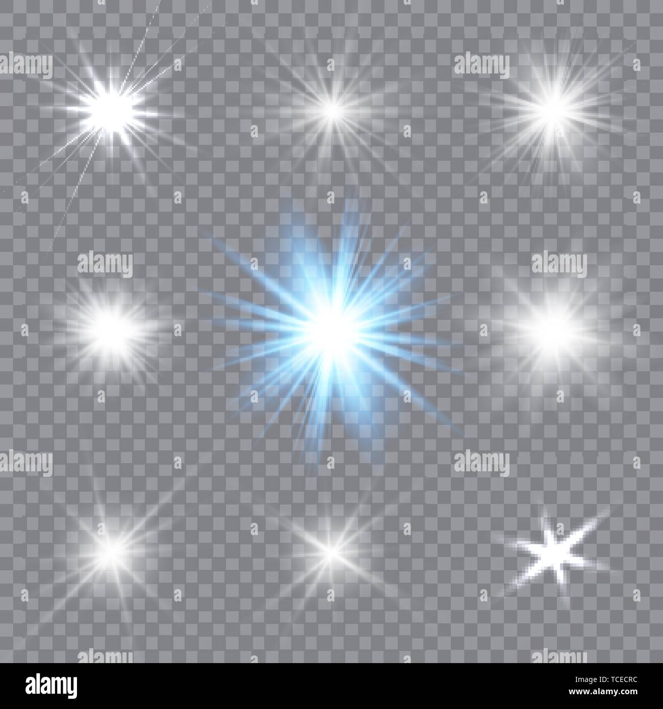Glowing light explodes on a transparent background. Sparkling magical dust particles. Bright ...