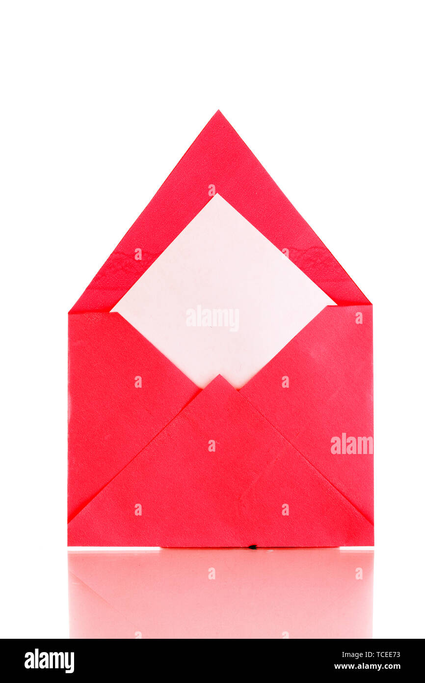 Color envelope isolated on white Stock Photo - Alamy