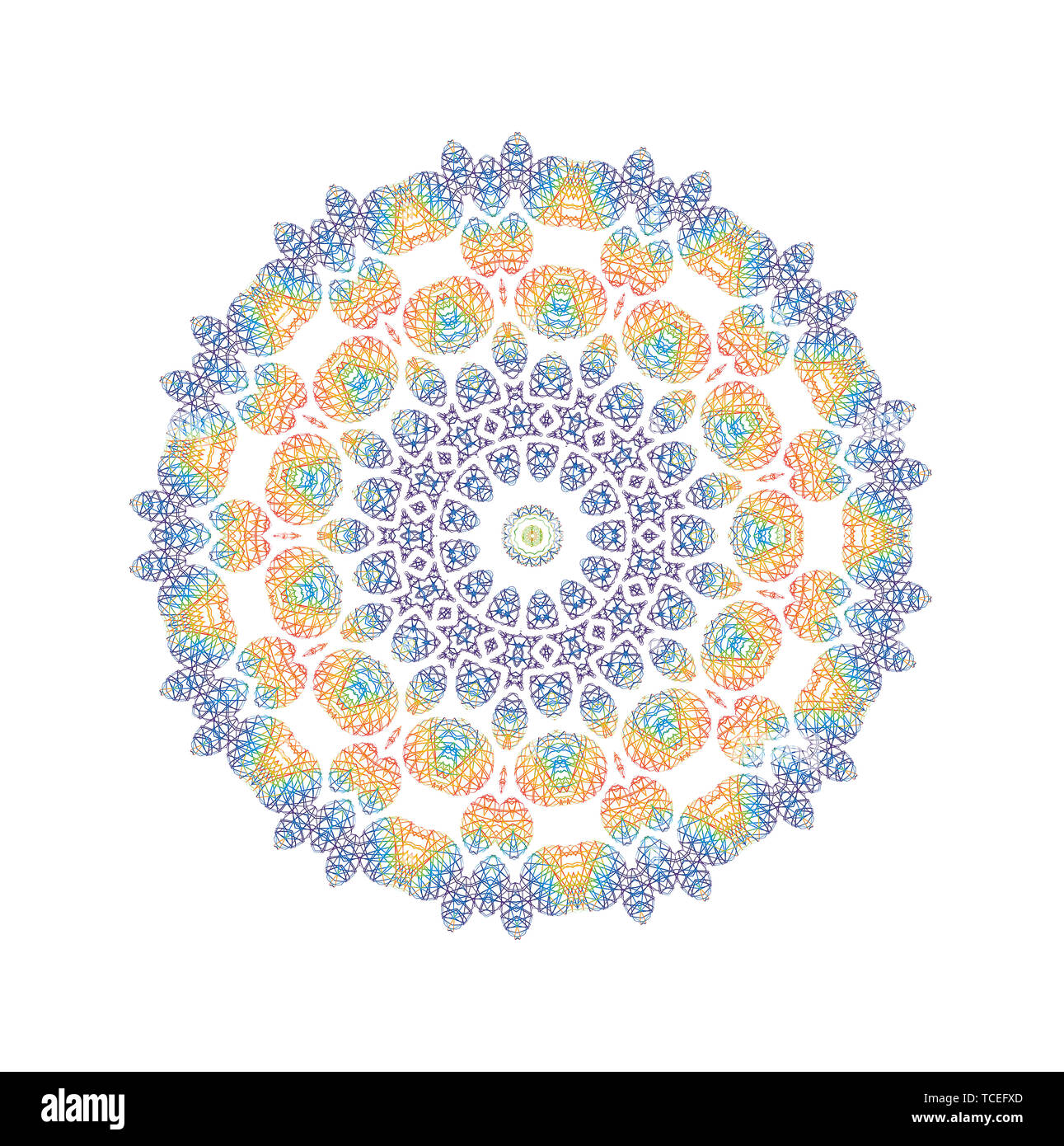 White background with abstract color shape Stock Photo - Alamy