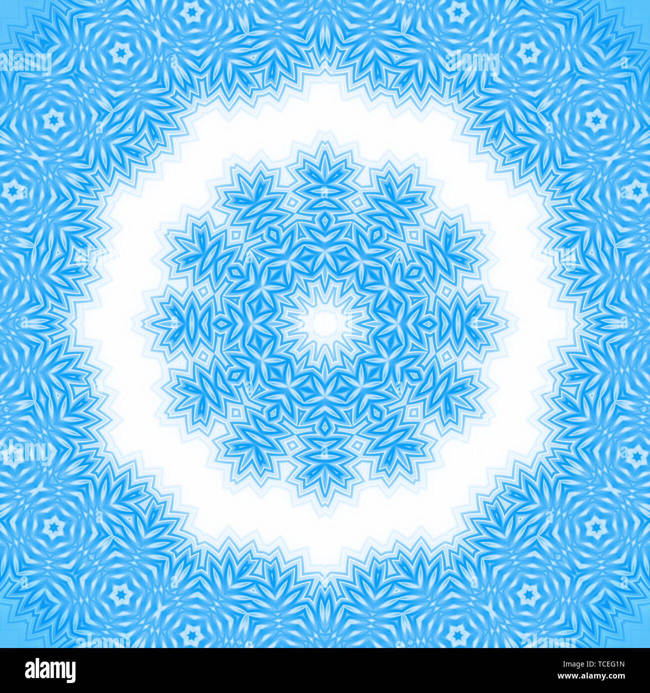 Bright blue background with abstract radial pattern Stock Photo - Alamy