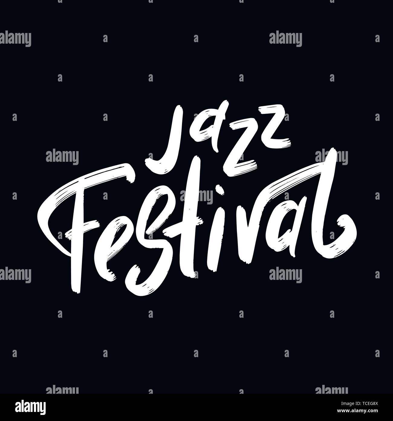 Jazz festival lettering. International Jazz Day. Vector Stock Vector ...