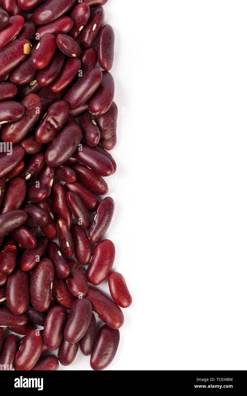 Red bean isolated on white background Stock Photo - Alamy
