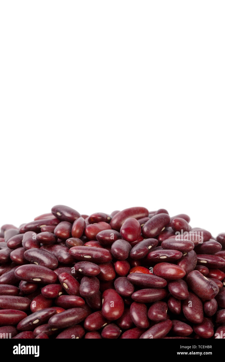 Red bean isolated on white background Stock Photo - Alamy