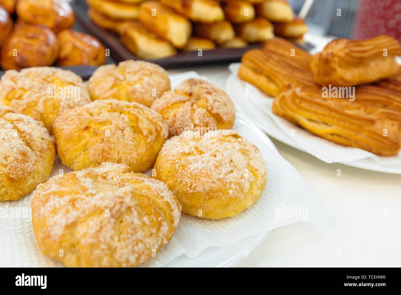 Traditional russian pies on plate Stock Photo - Alamy
