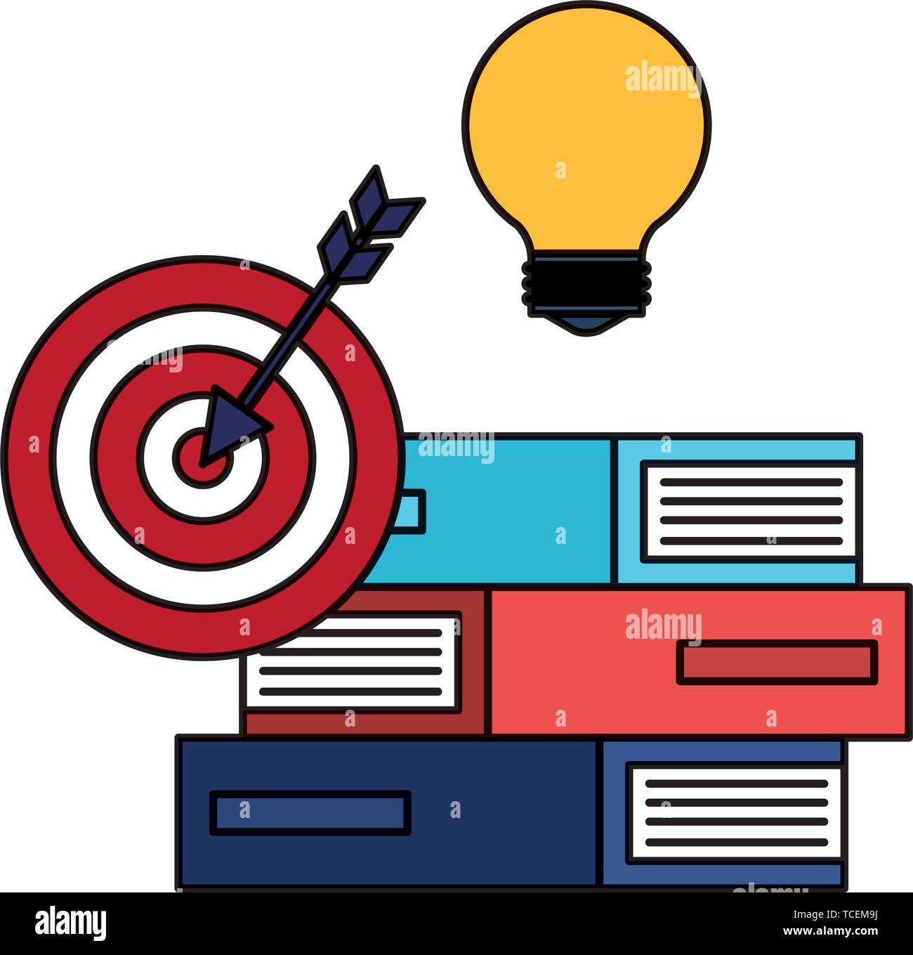 Books that focus Stock Vector Images - Alamy