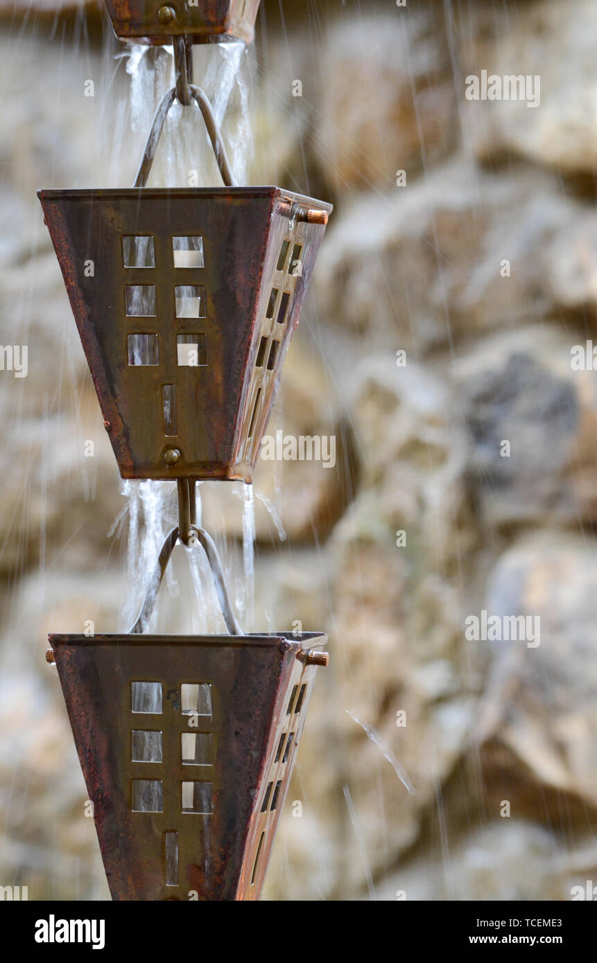 Rain chain hi-res stock photography and images - Alamy