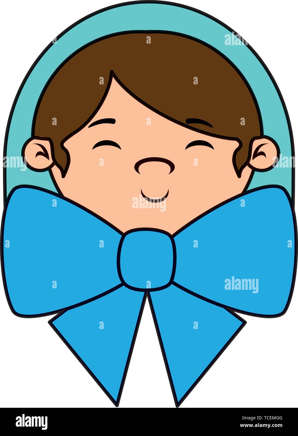 cute little boy baby icon Stock Vector Image & Art - Alamy