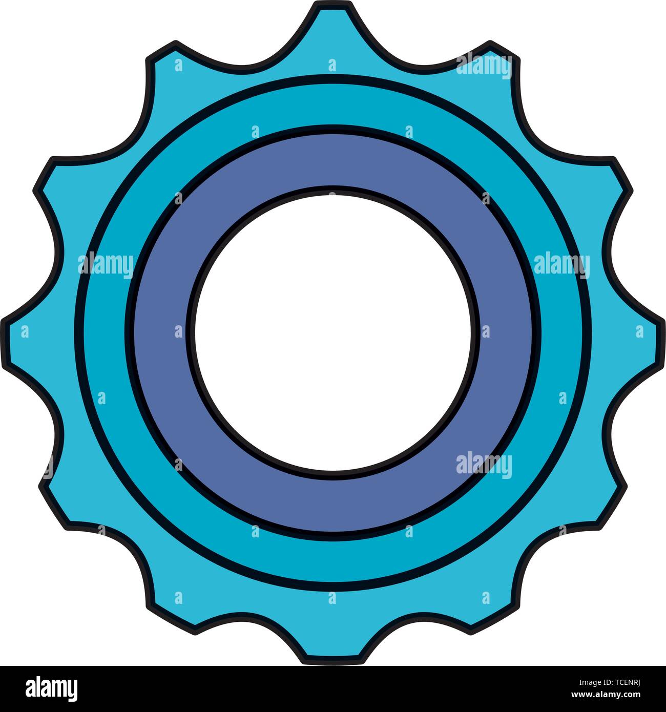 gear machine settings isolated icon Stock Vector Image & Art - Alamy