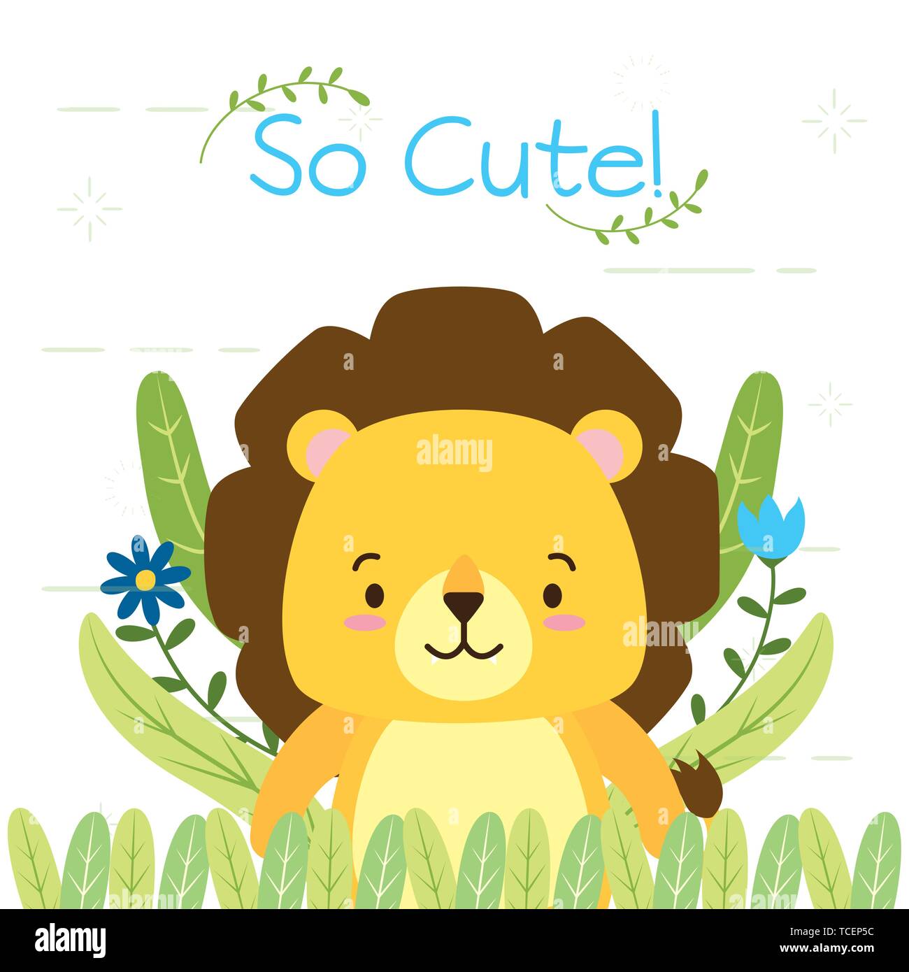 cute animal cartoon Stock Vector Image & Art - Alamy