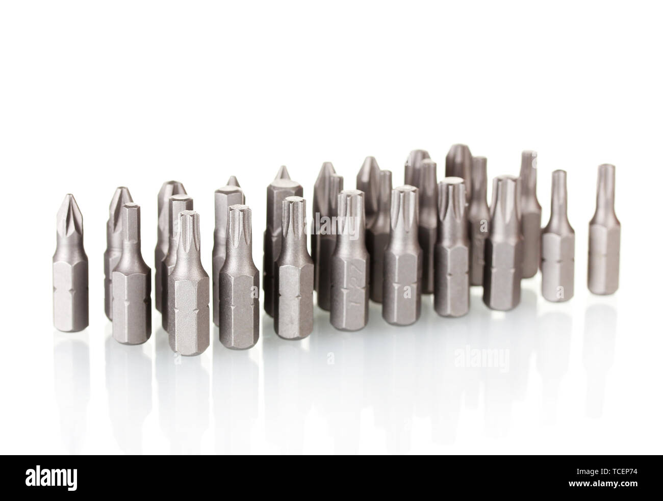 Construction bits isolated on white Stock Photo - Alamy