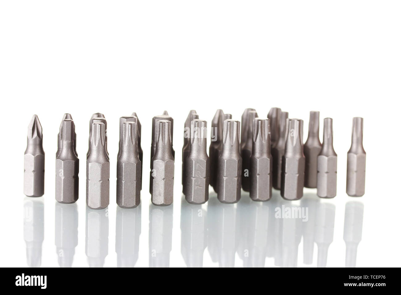 Construction bits isolated on white Stock Photo - Alamy