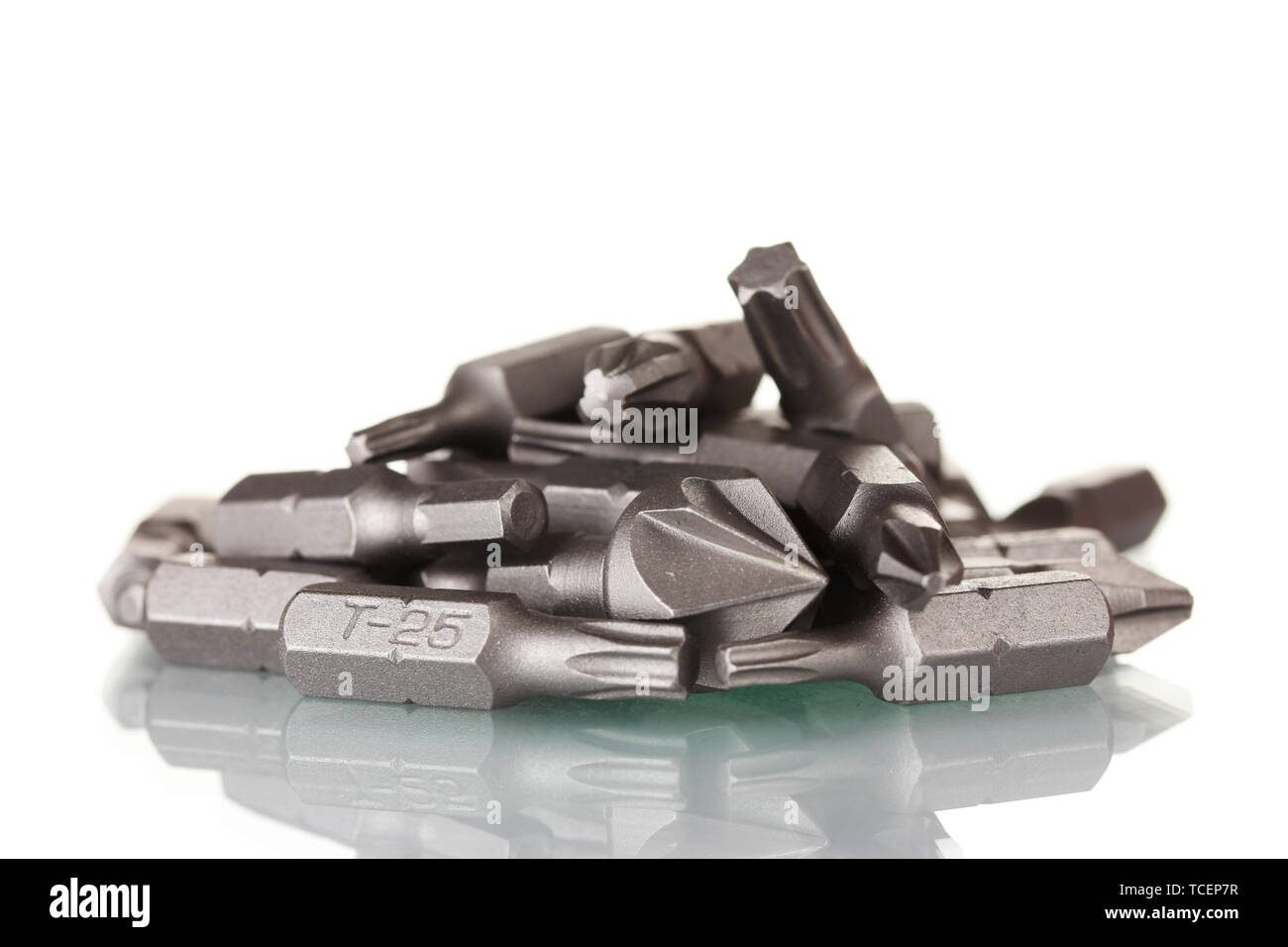 Construction bits isolated on white Stock Photo - Alamy