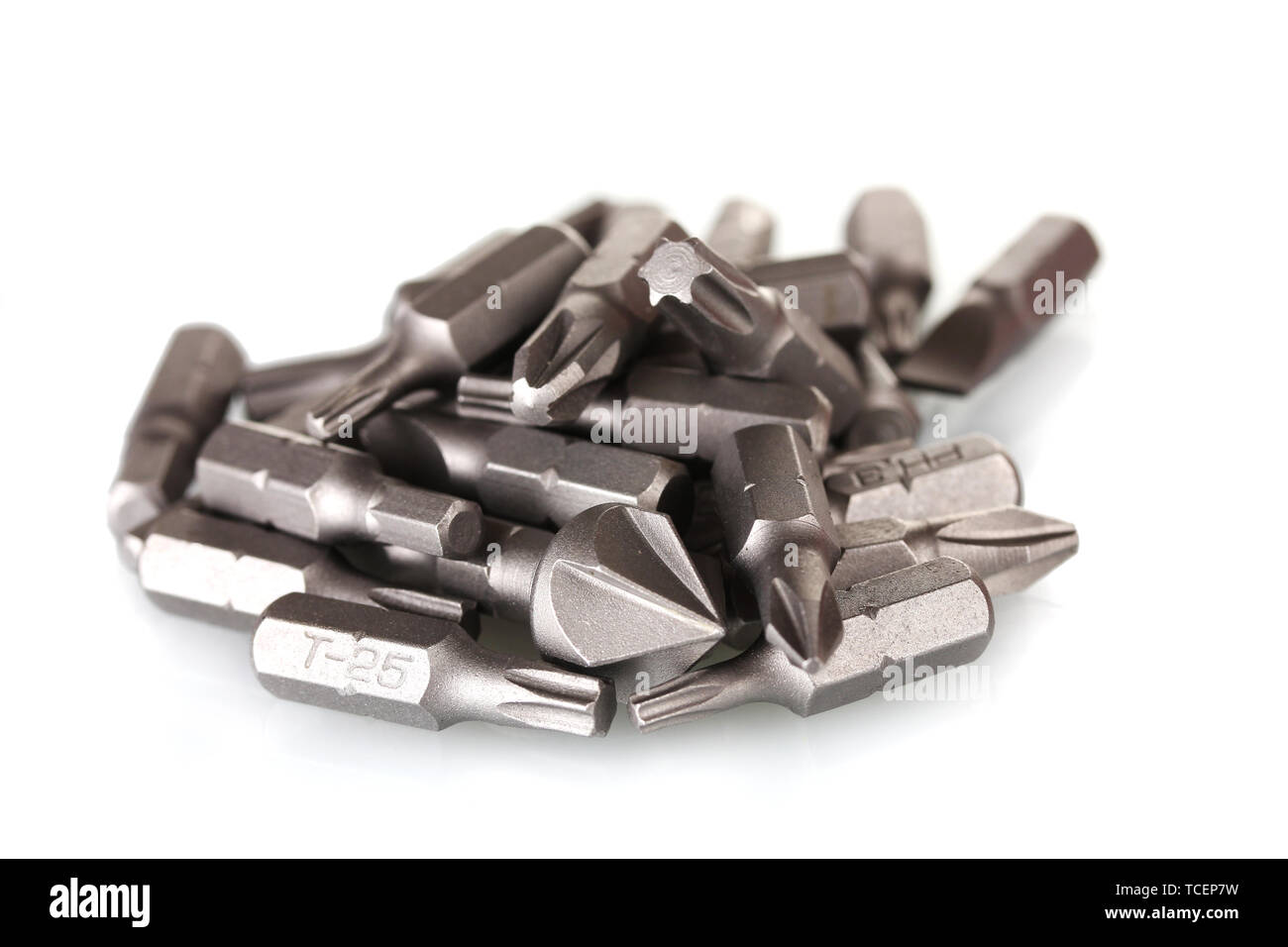 Construction bits isolated on white Stock Photo - Alamy