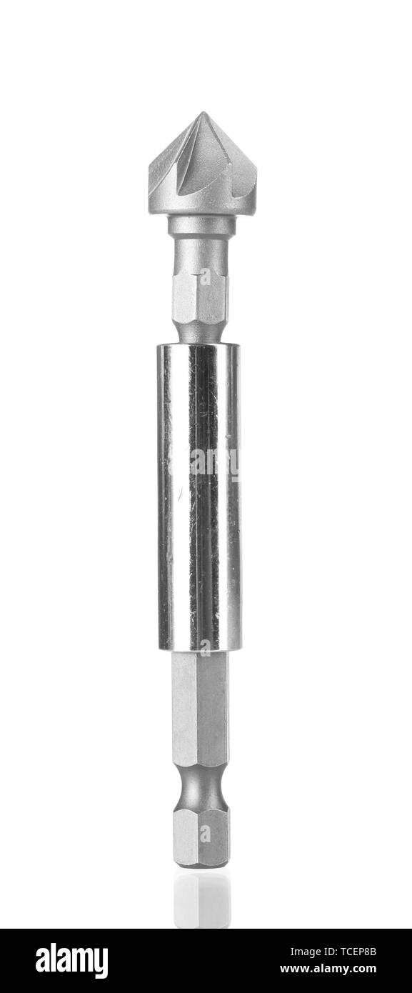 Construction bit isolated on white Stock Photo - Alamy