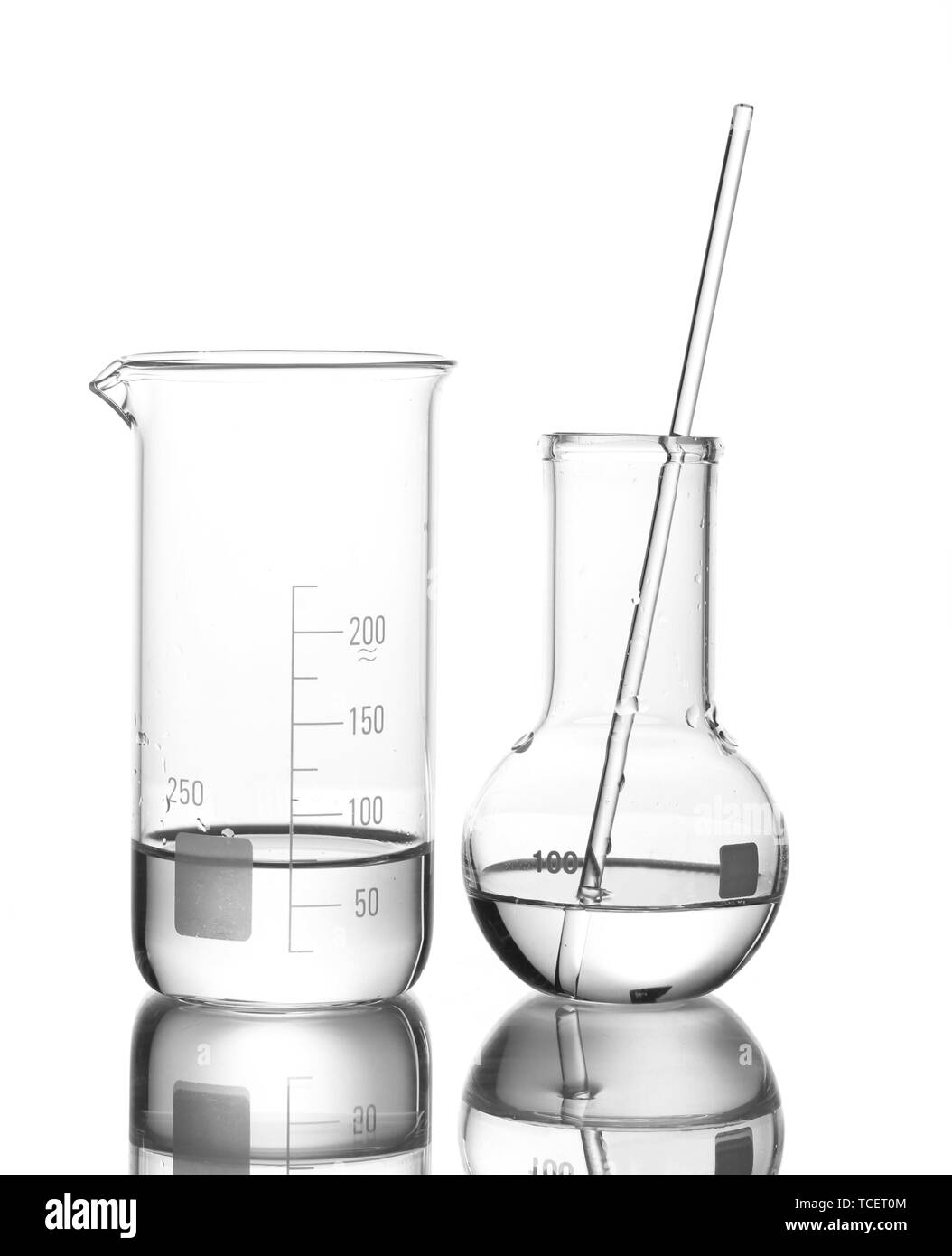 Beaker glass rod Black and White Stock Photos & Images - Alamy