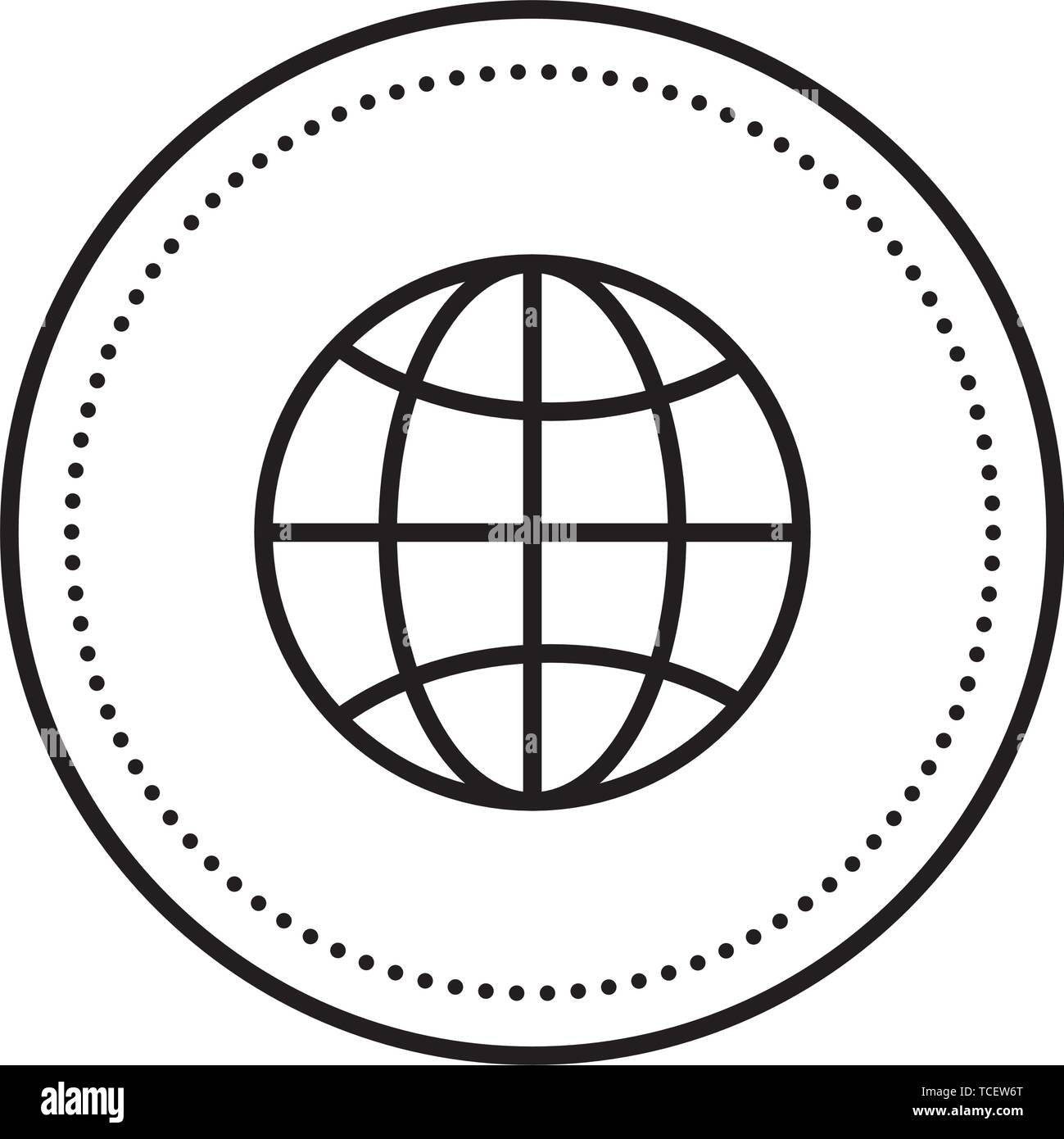 Interconnected globe Stock Vector Images - Alamy