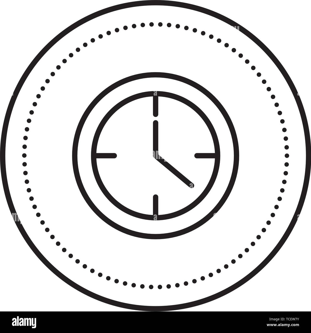 time clock watch isolated icon Stock Vector Image & Art - Alamy