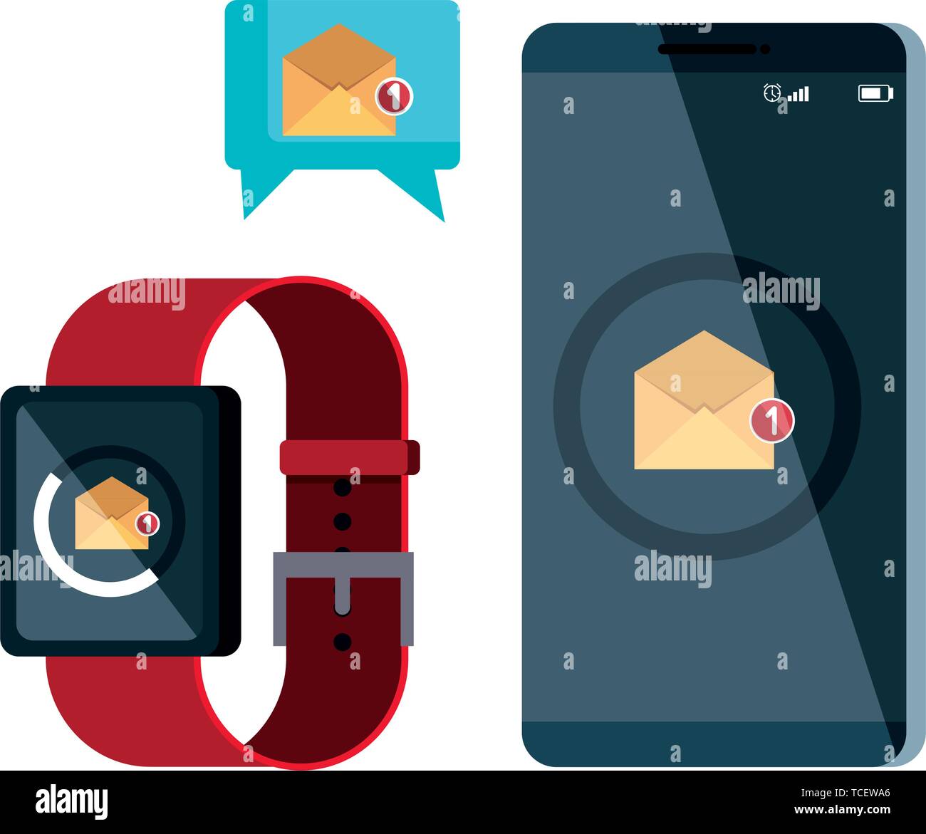 Smartwatch social media post hi-res stock photography and images - Alamy