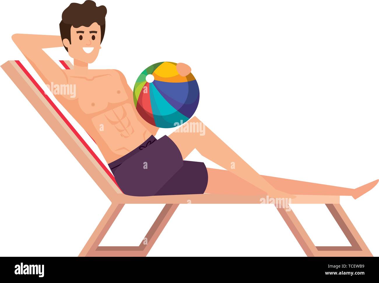 Balloon person chair Stock Vector Images - Alamy