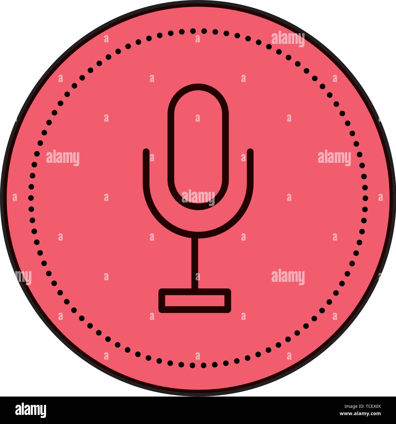 microphone audio record isolated icon Stock Vector Image & Art - Alamy