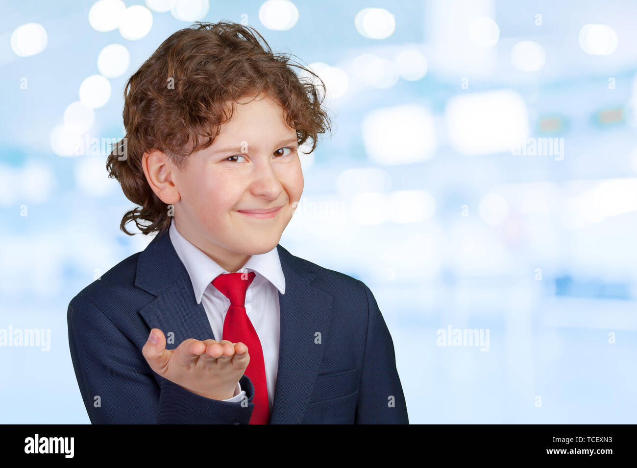 Portrait of a kid businessman Stock Photo - Alamy