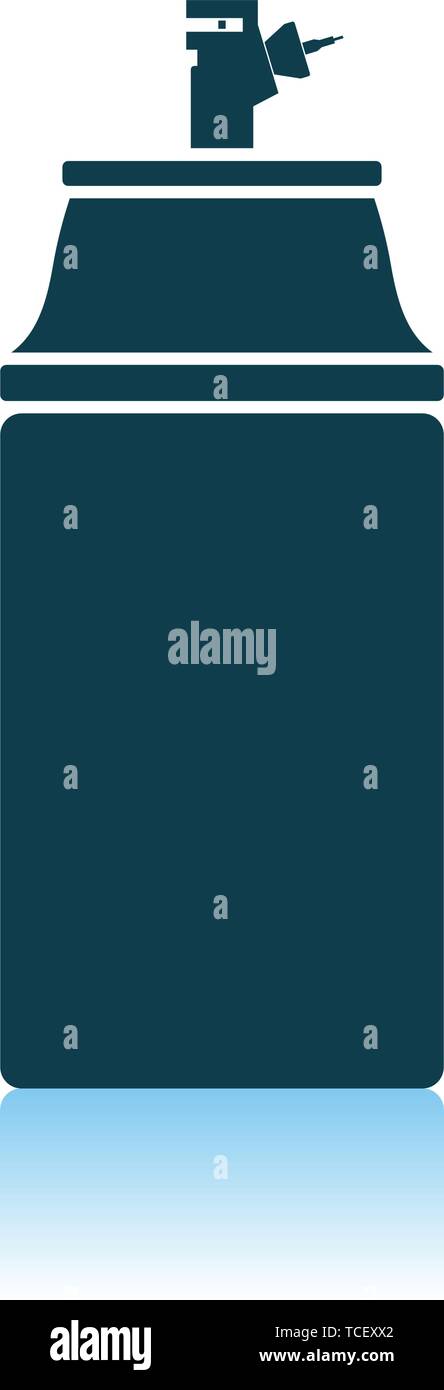 Paint Spray Icon. Shadow Reflection Design. Vector Illustration Stock ...