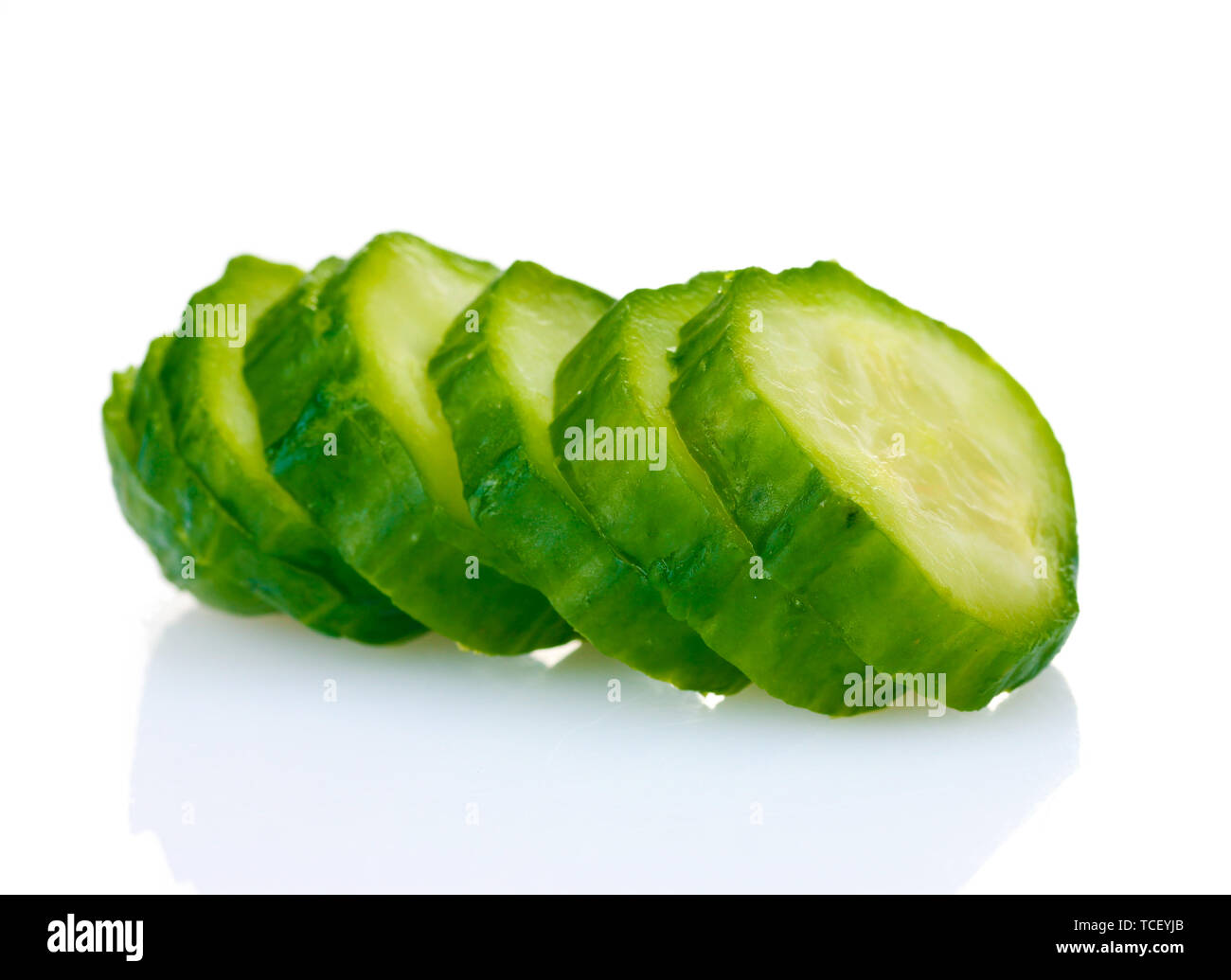 fresh cucumber isolated on white Stock Photo - Alamy