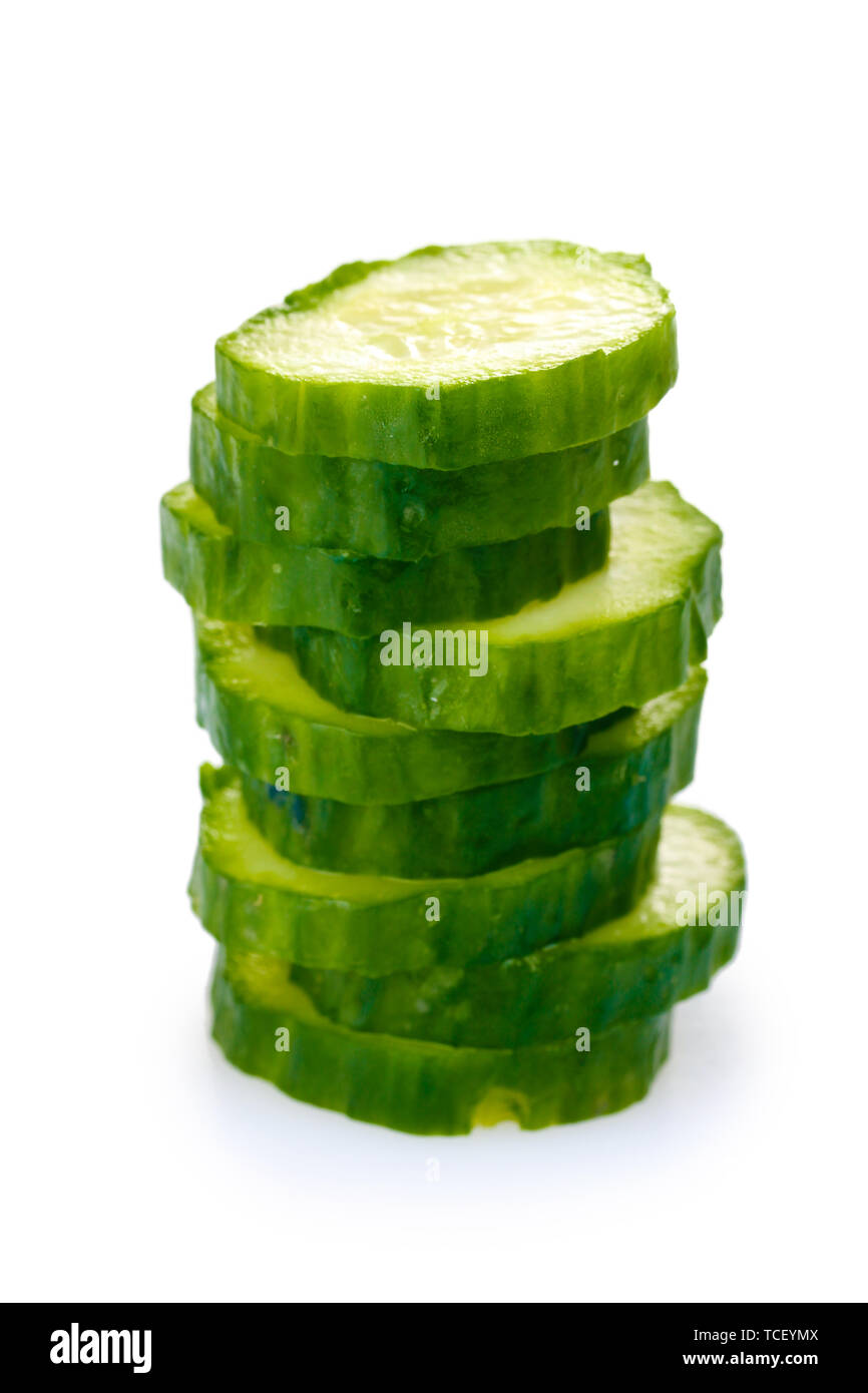 fresh cucumber isolated on white Stock Photo - Alamy