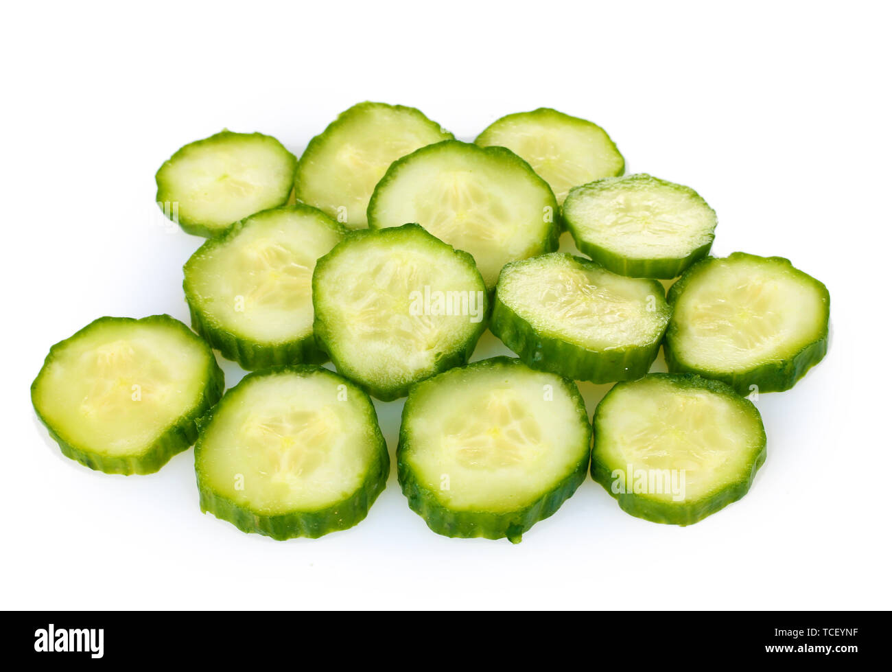 fresh cucumber isolated on white Stock Photo - Alamy