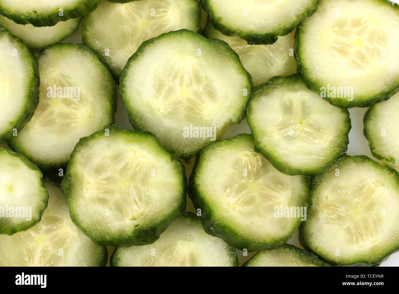 fresh cucumber close up Stock Photo - Alamy
