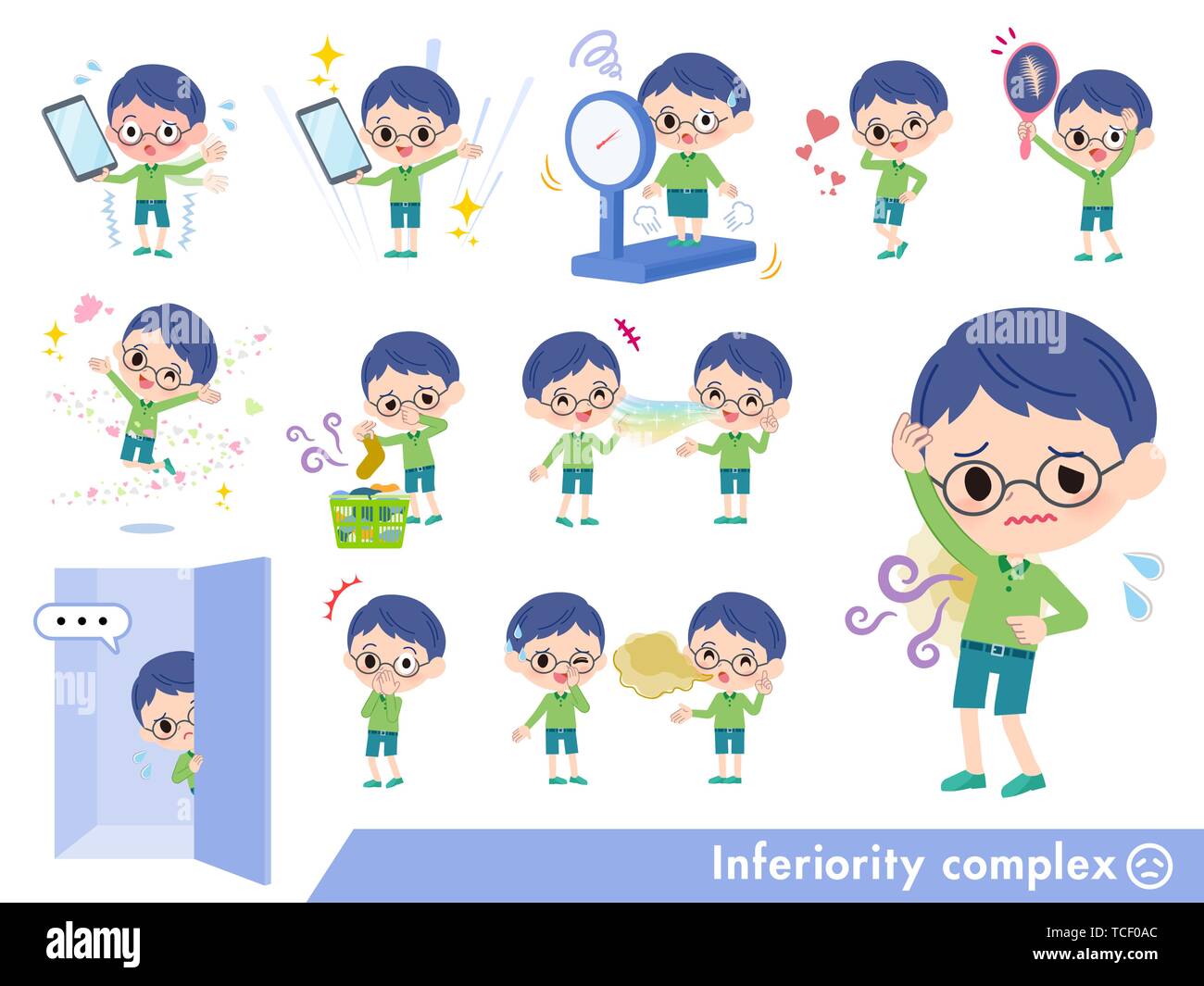 A set of boy on inferiority complex.There are actions suffering from ...