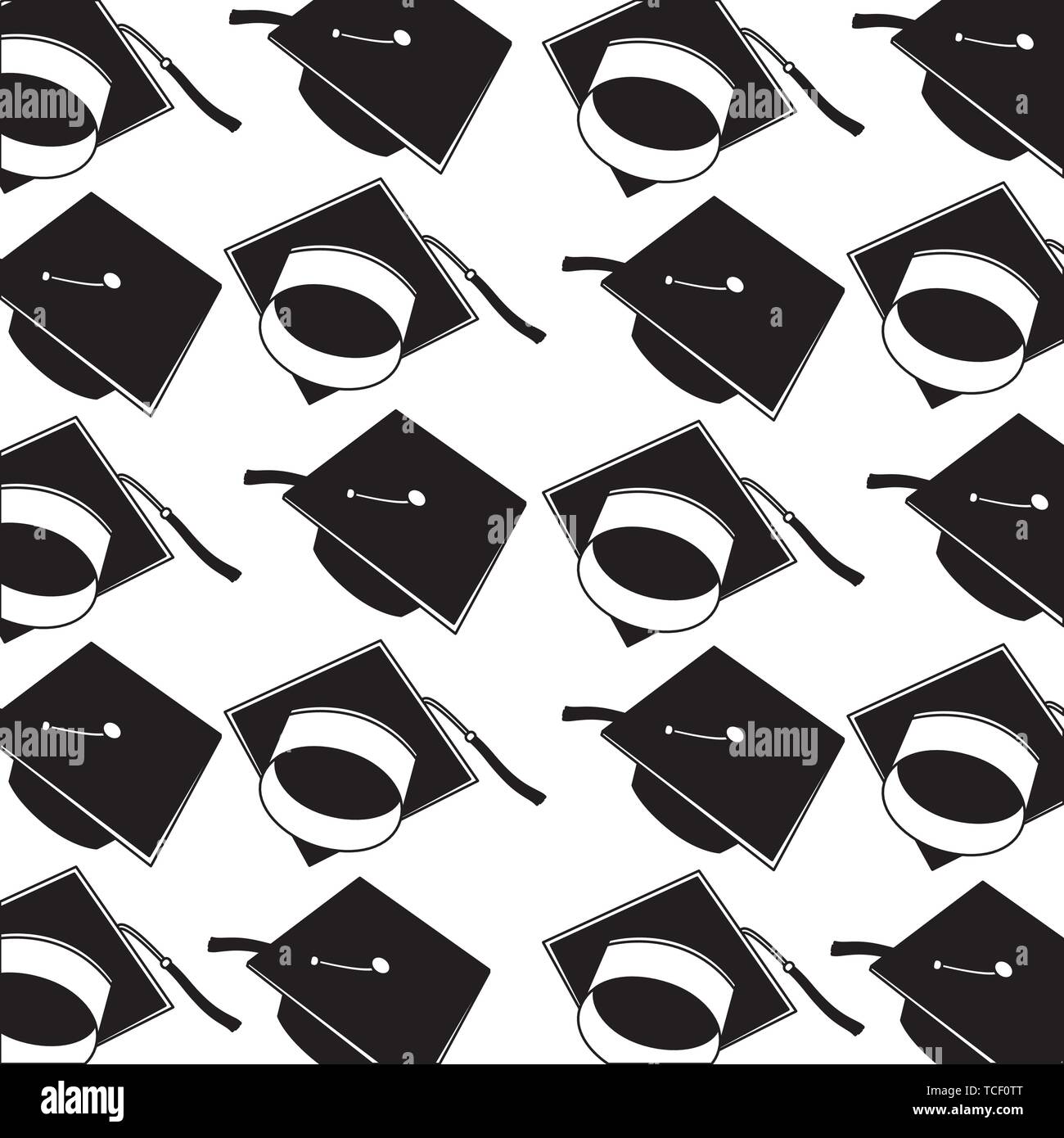 school graduation hat eduaction background Stock Vector Image & Art - Alamy