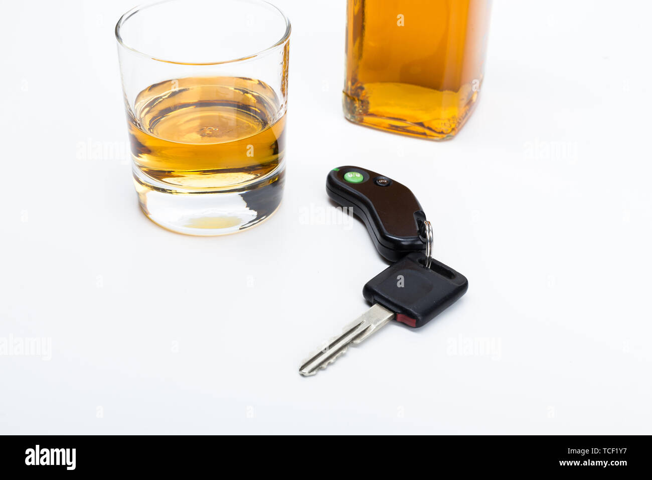 Alcohol and car keys Stock Photo - Alamy