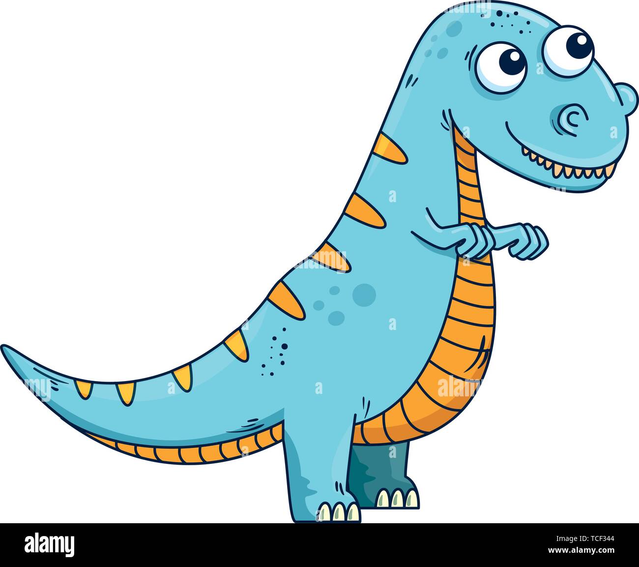 cute dinosaur comic character icon Stock Vector Image & Art - Alamy