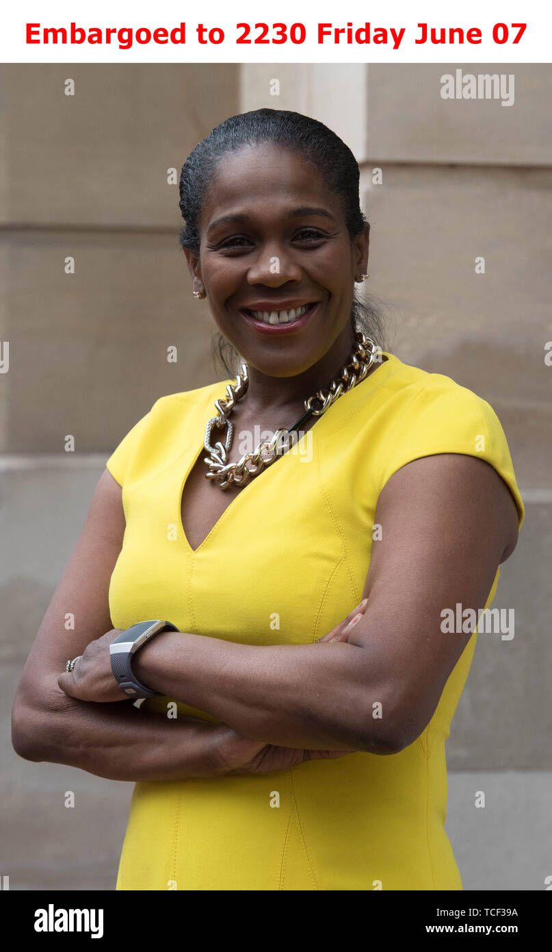 Embargoed to 2230 Friday June 07 Sonia Watson at Lancaster House in ...