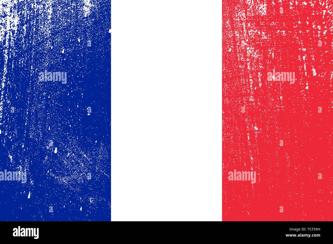 grunge styled flag of France . Template for your design . Template for ...
