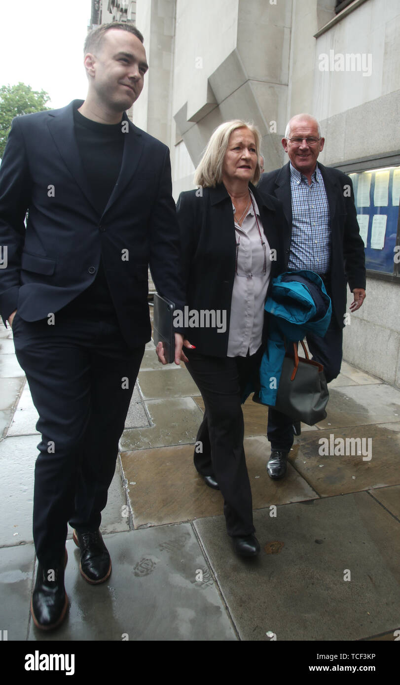 Sally Challen is flanked by her son David and brother Chris Jenney as ...